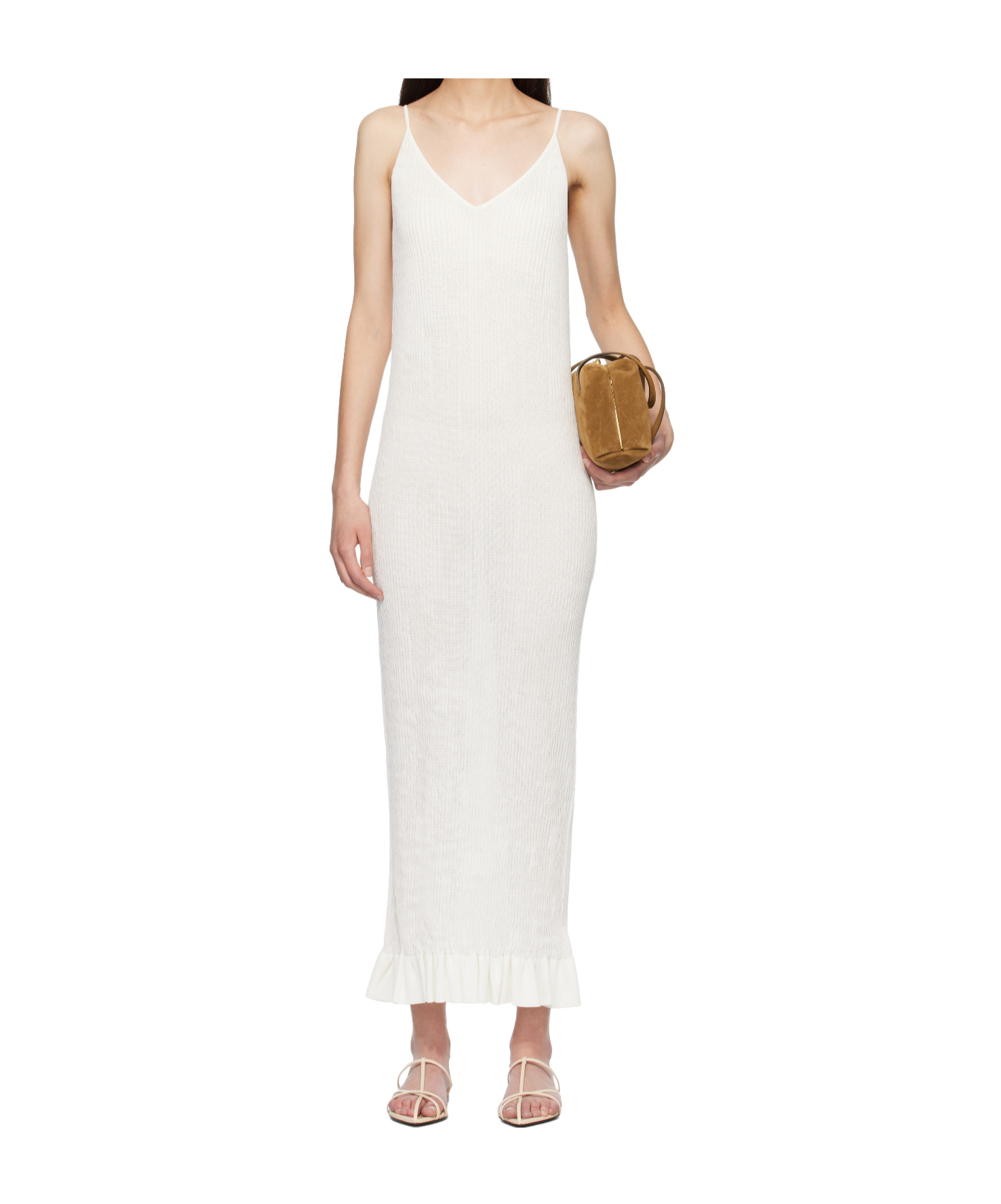 JIL SANDER Jil Sander Maxi Dress with Ruffled Hem